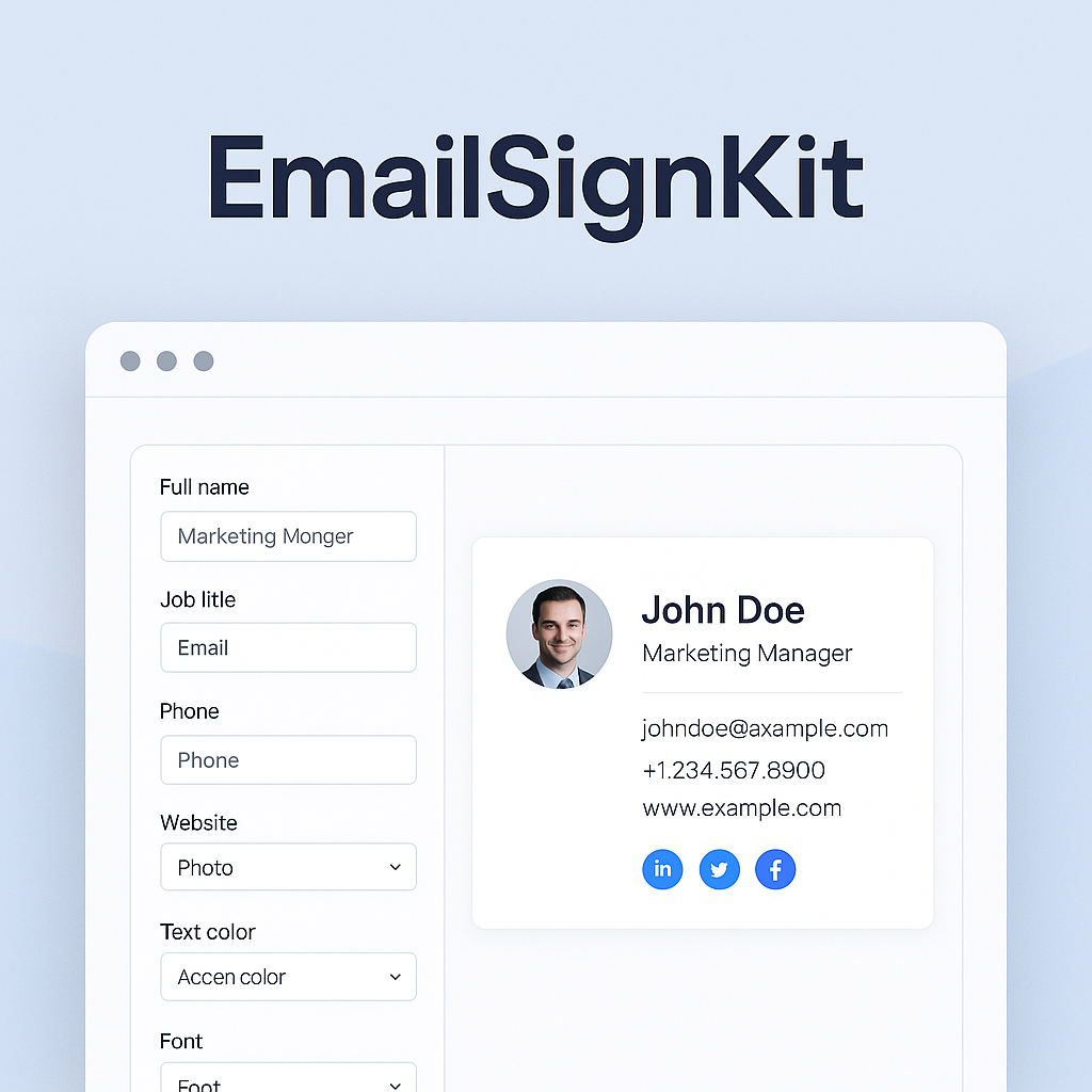 EmailSignKit - Gmail Signature Generator & Professional Email Signature ...